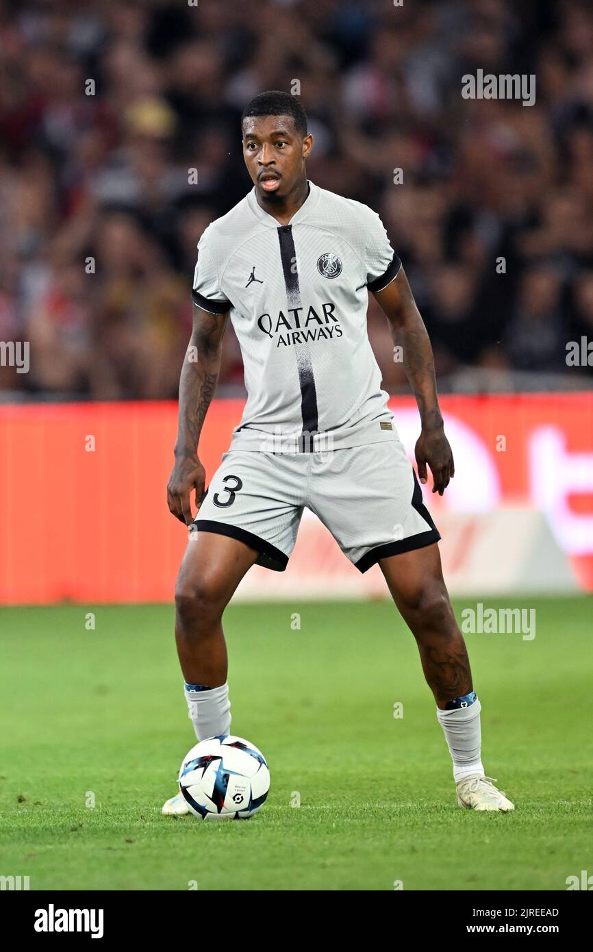 LILLE - Presnel Kimpembe of Paris Saint-Germain during the French Ligue ...