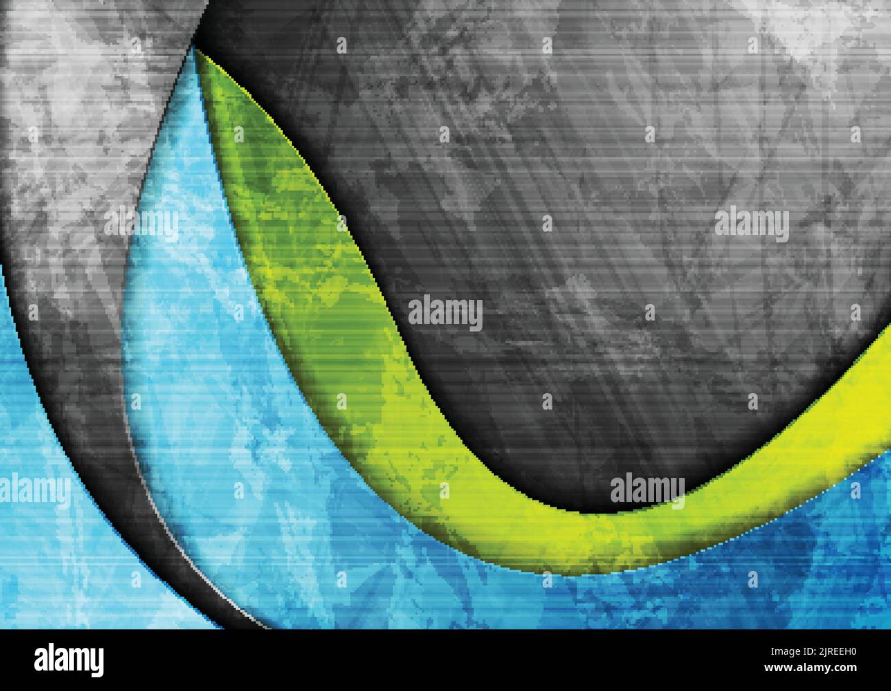 Grunge wavy corporate contrast green and blue texture background ...