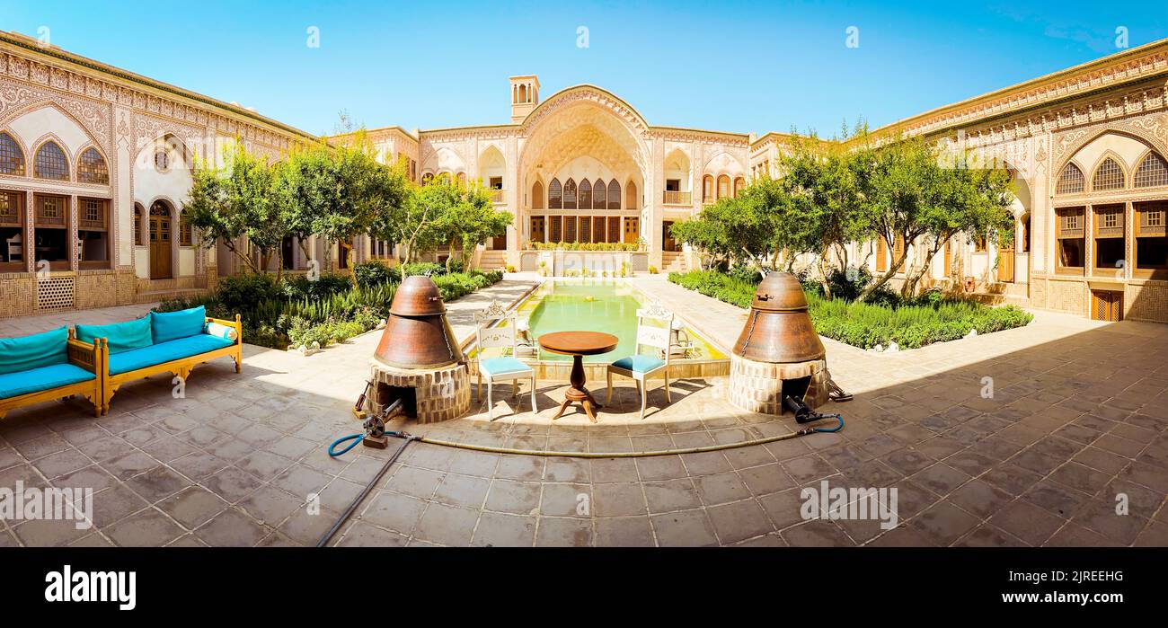 Kashan, Iran - May 2019: Tabatabaei Natanzi Khaneh Historical House in ...
