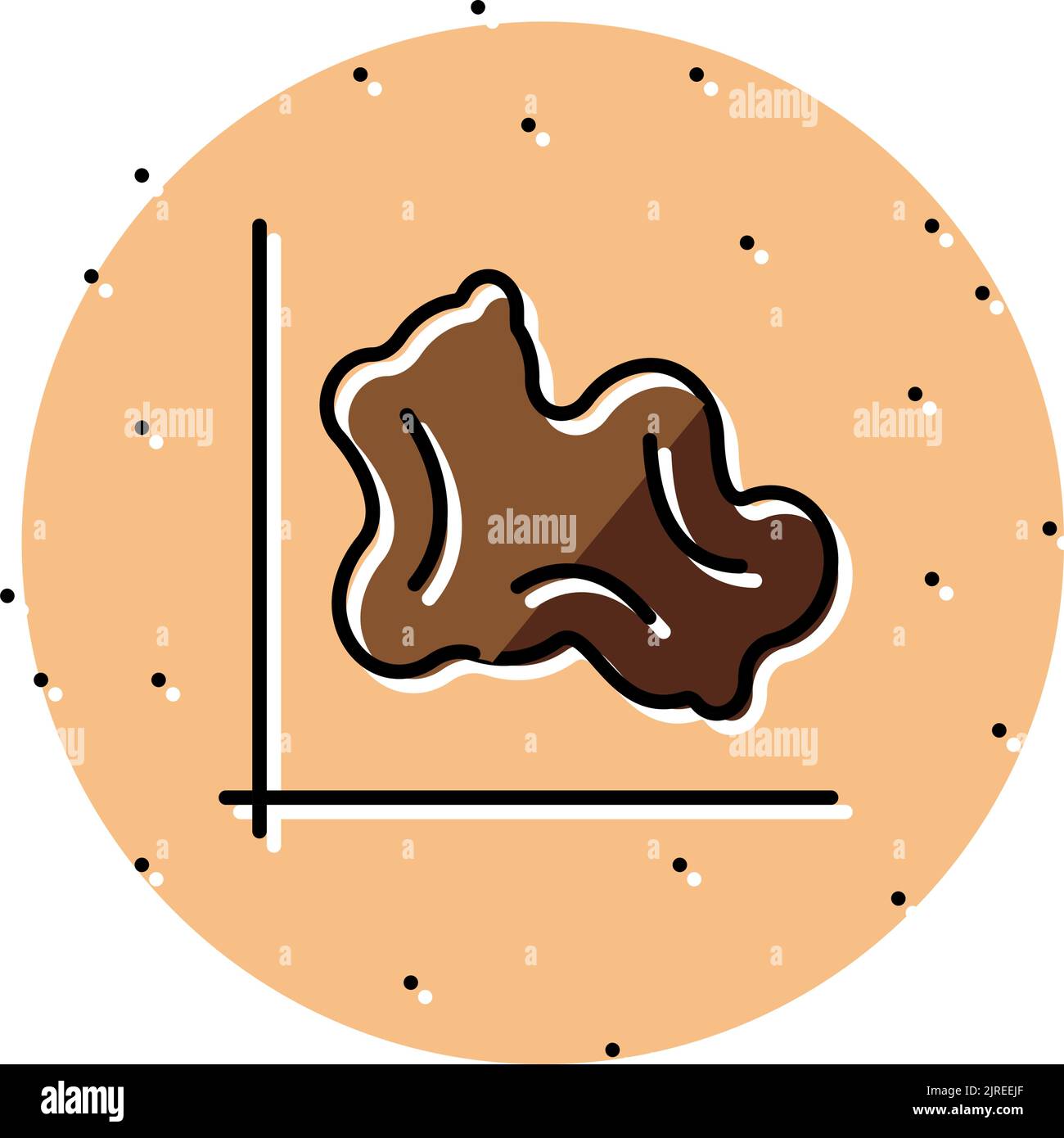 uneven borders mole melanoma color icon vector illustration Stock ... uneven borders mole melanoma color icon vector illustration Stock ...