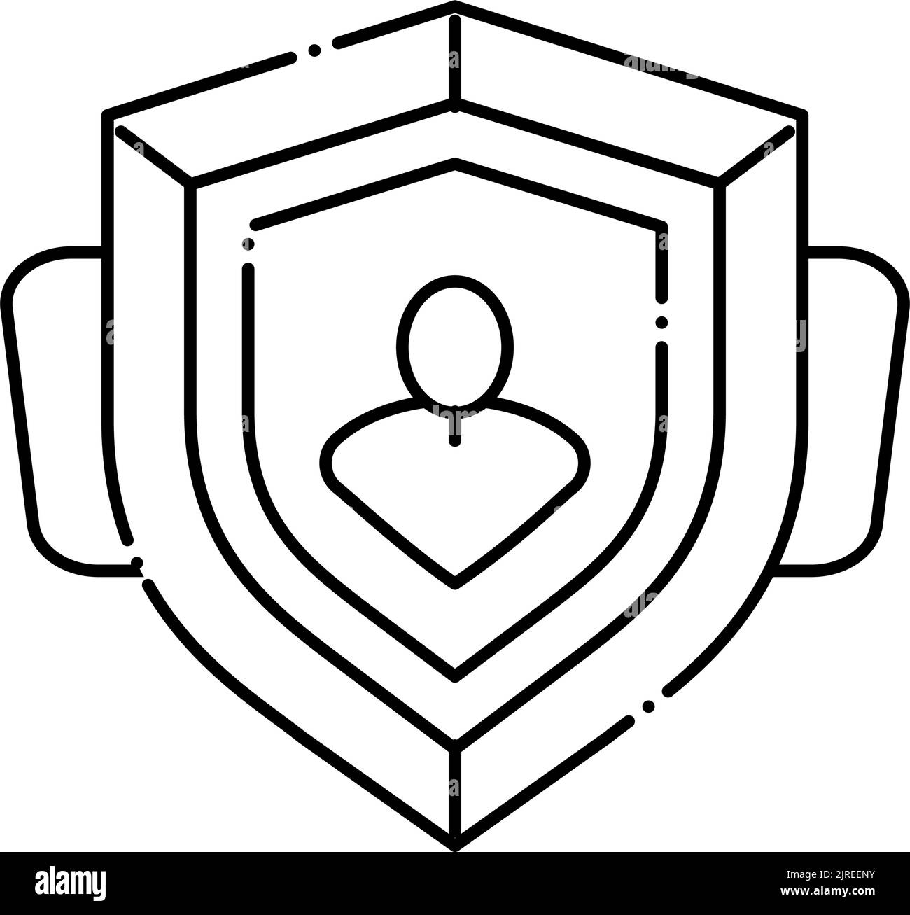 game reward of successful achievement line icon vector illustration ...