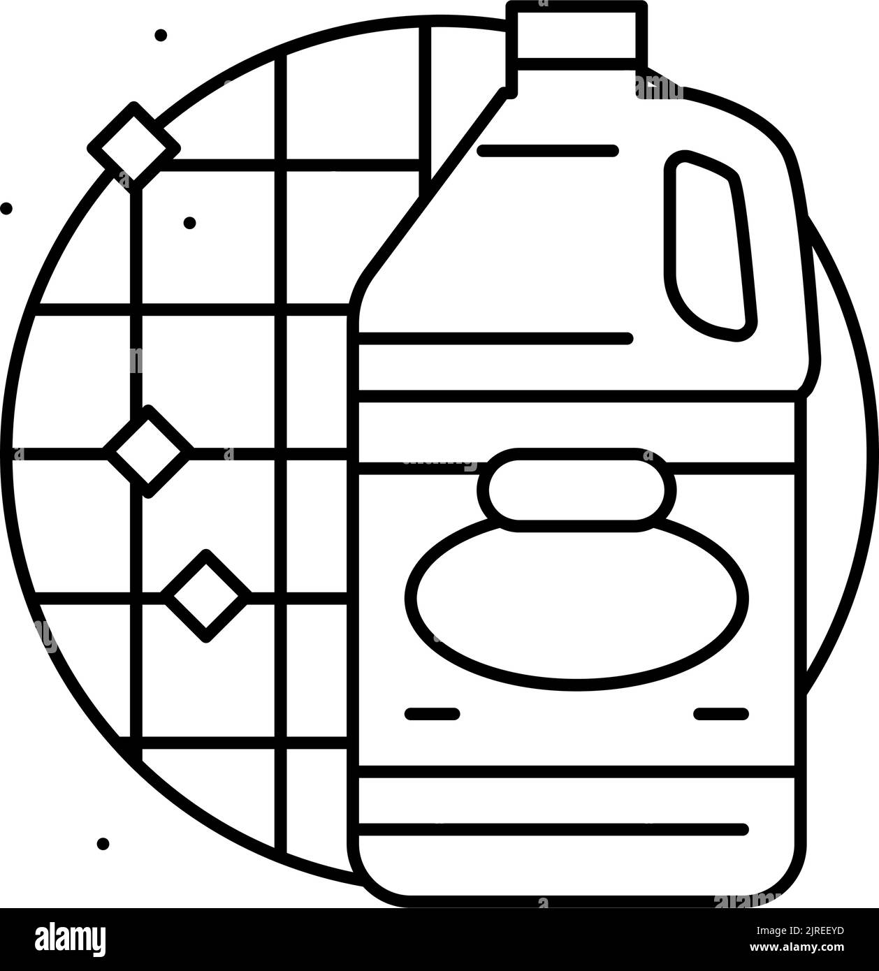 tile cleaner detergent line icon vector illustration Stock Vector Image ...