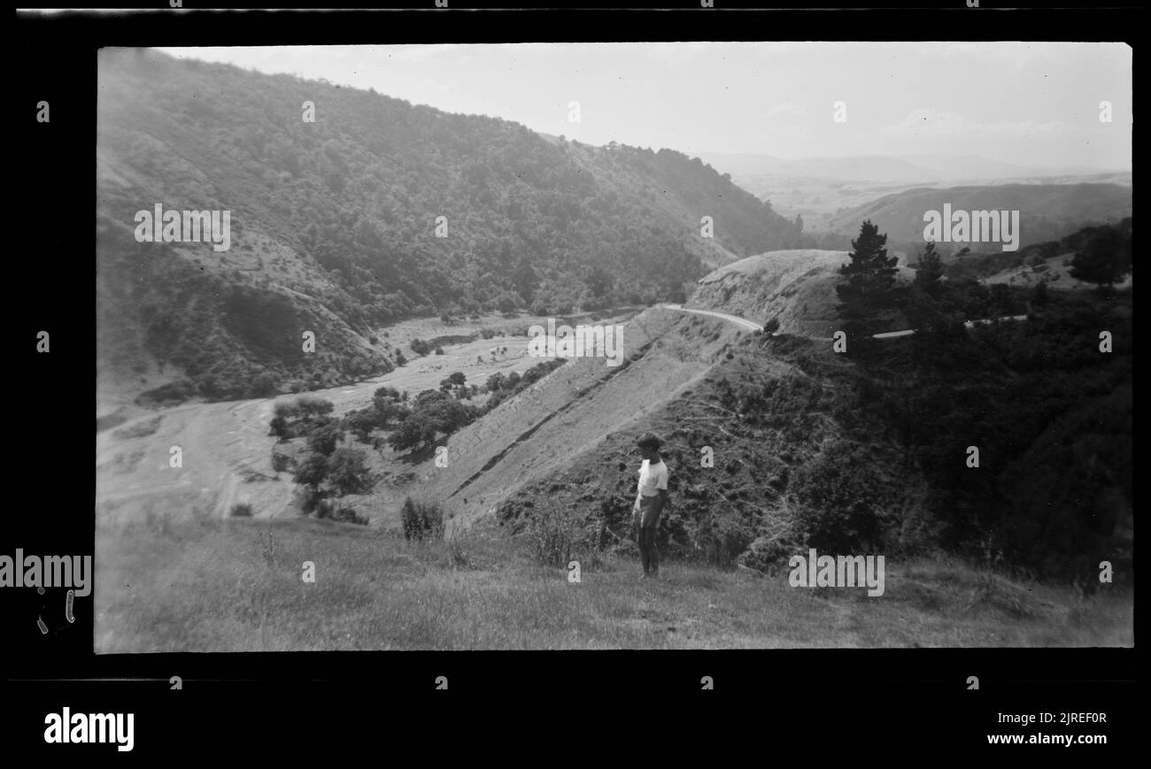 Visit to putangirua pinnacles and old maori sites hi-res stock ...