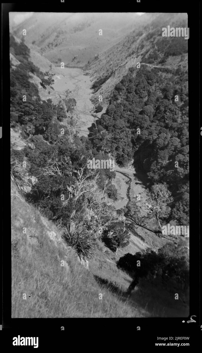 Visit to putangirua pinnacles and old maori sites hi-res stock ...