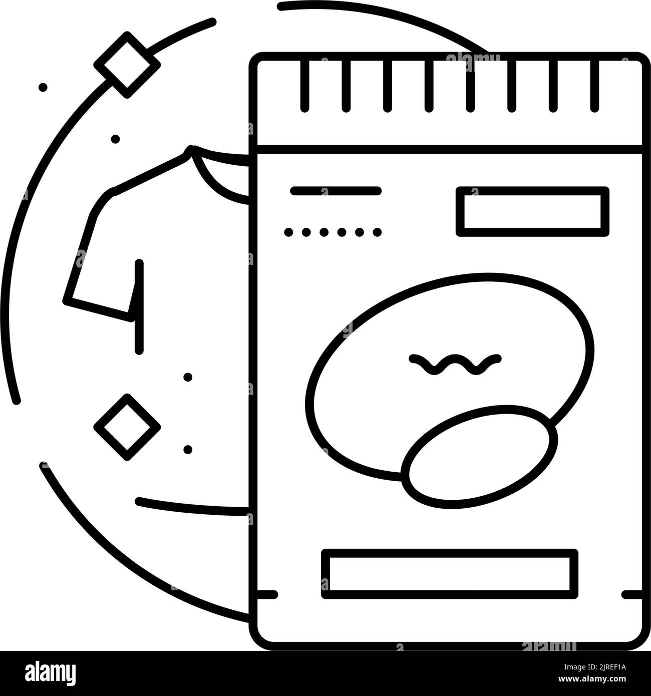 stain remover detergent line icon vector illustration Stock Vector ...
