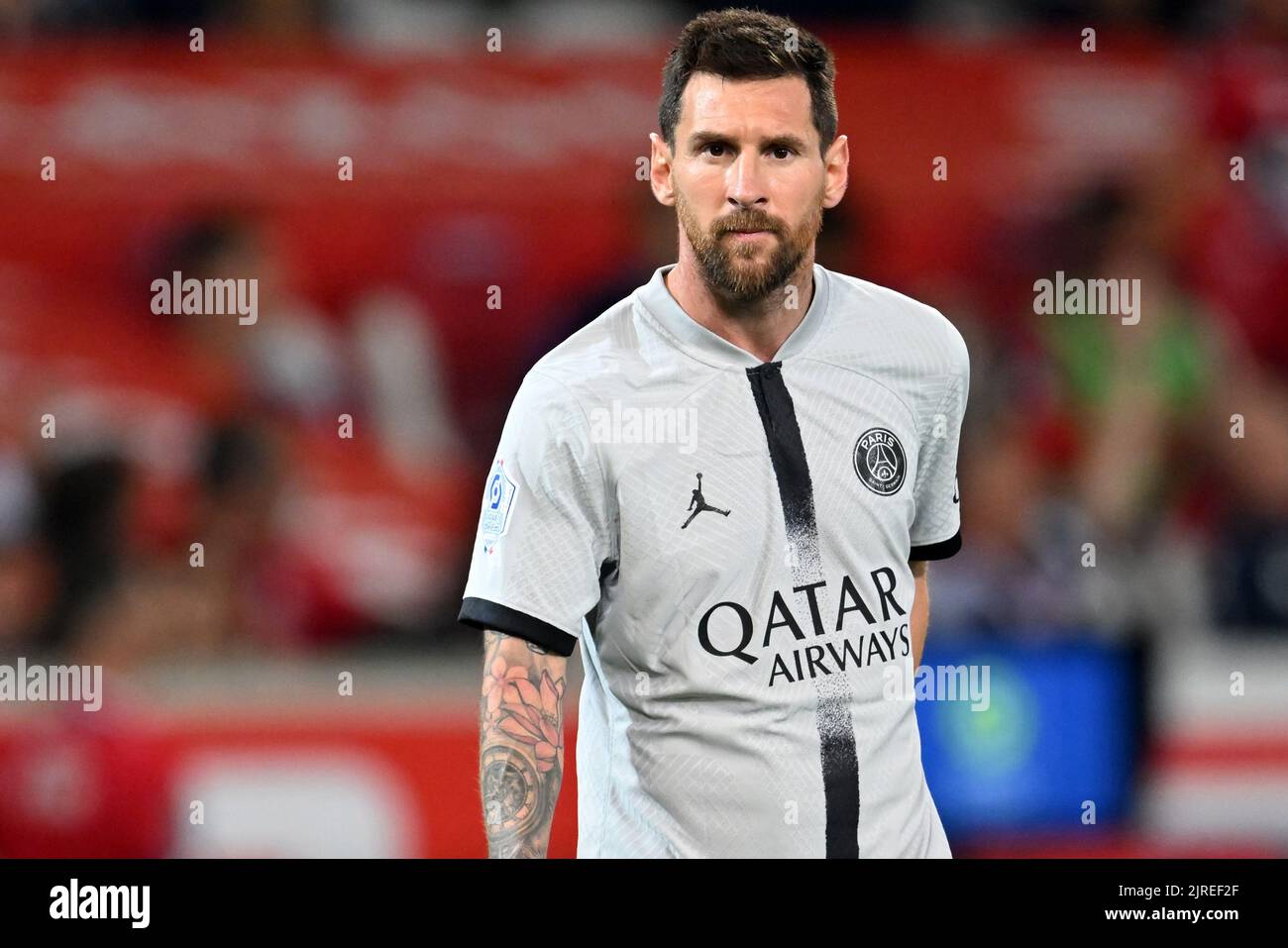 LILLE - Lionel Messi of Paris Saint-Germain during the French Ligue 1 ...