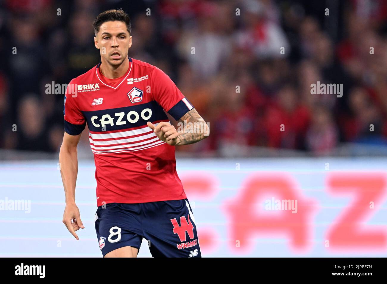 LILLE - Jonas Martin of LSOC Lille during the French Ligue 1 match ...
