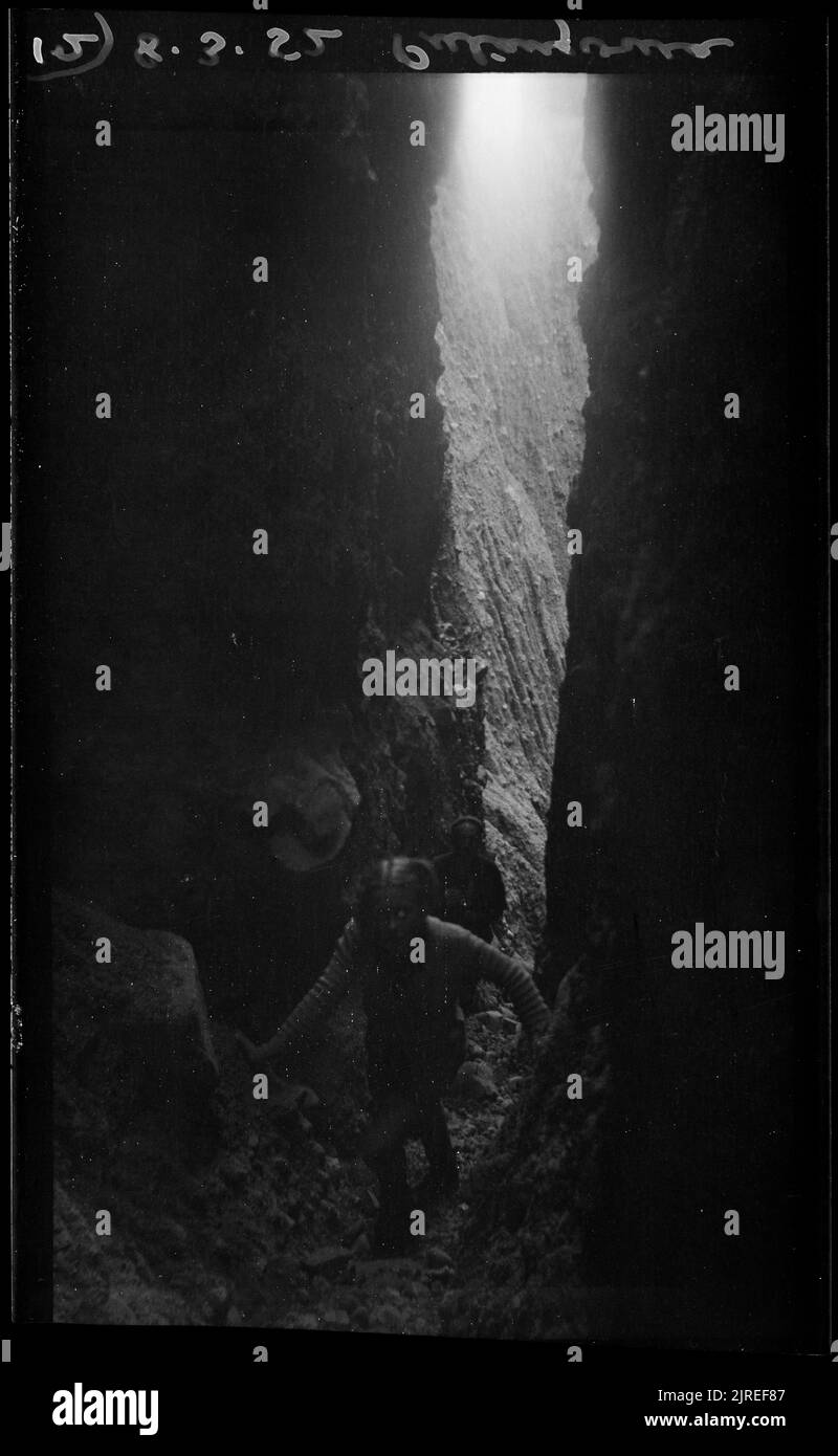 Visit to putangirua pinnacles and old maori sites hi-res stock ...