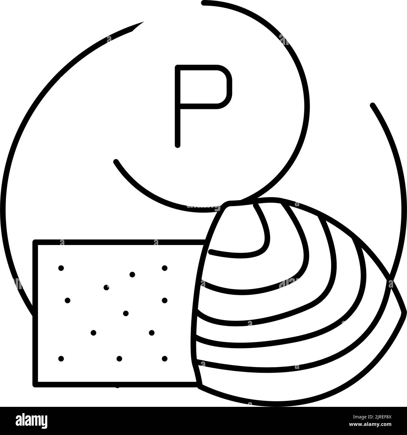 p vitamin line icon vector illustration Stock Vector Image & Art - Alamy