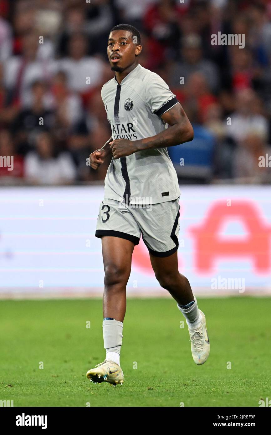 LILLE - Presnel Kimpembe of Paris Saint-Germain during the French Ligue ...