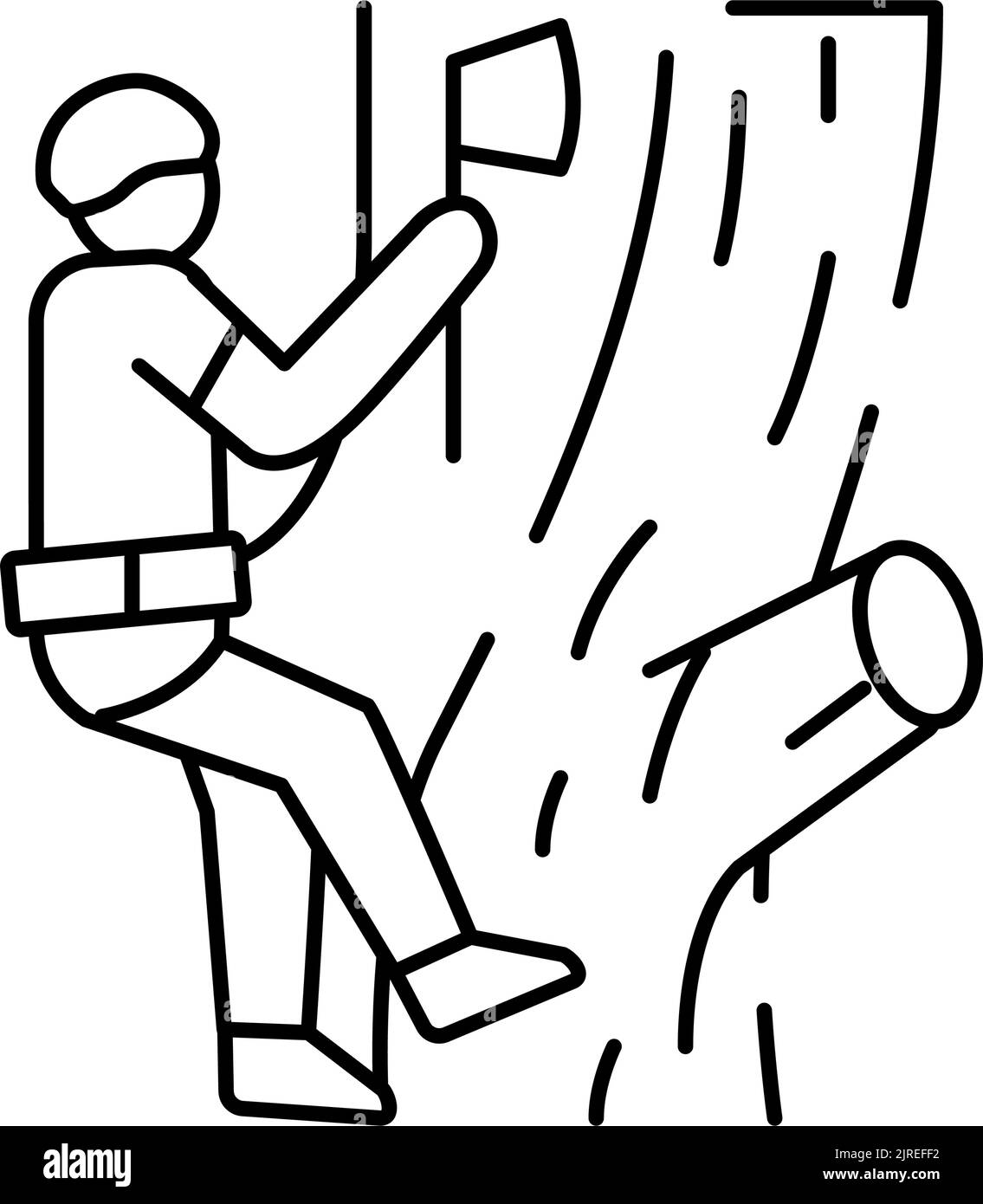 Tree surgery landscape icon hi-res stock photography and images - Alamy