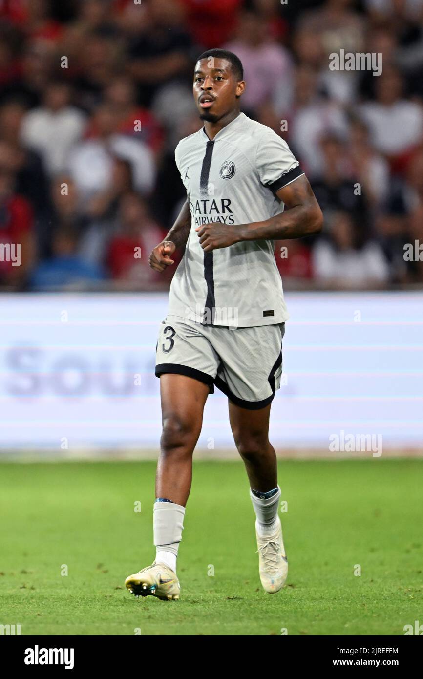 LILLE - Presnel Kimpembe of Paris Saint-Germain during the French Ligue ...