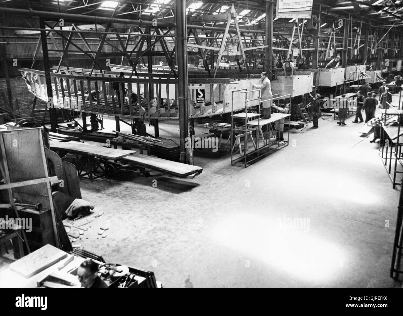 Building Landing Craft For the Navy. 1942, at Various Ship Builders ...