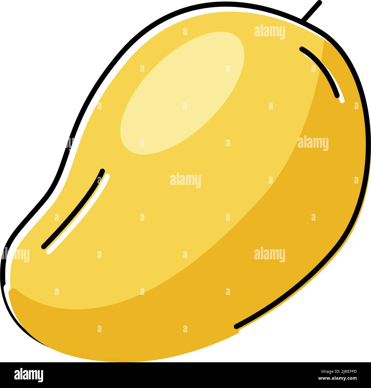 Yellow mango tree Stock Vector Images - Alamy