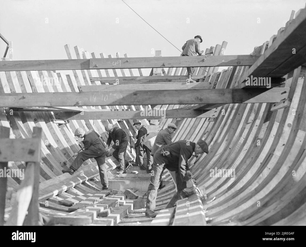 Skeleton of a hull Black and White Stock Photos & Images - Alamy
