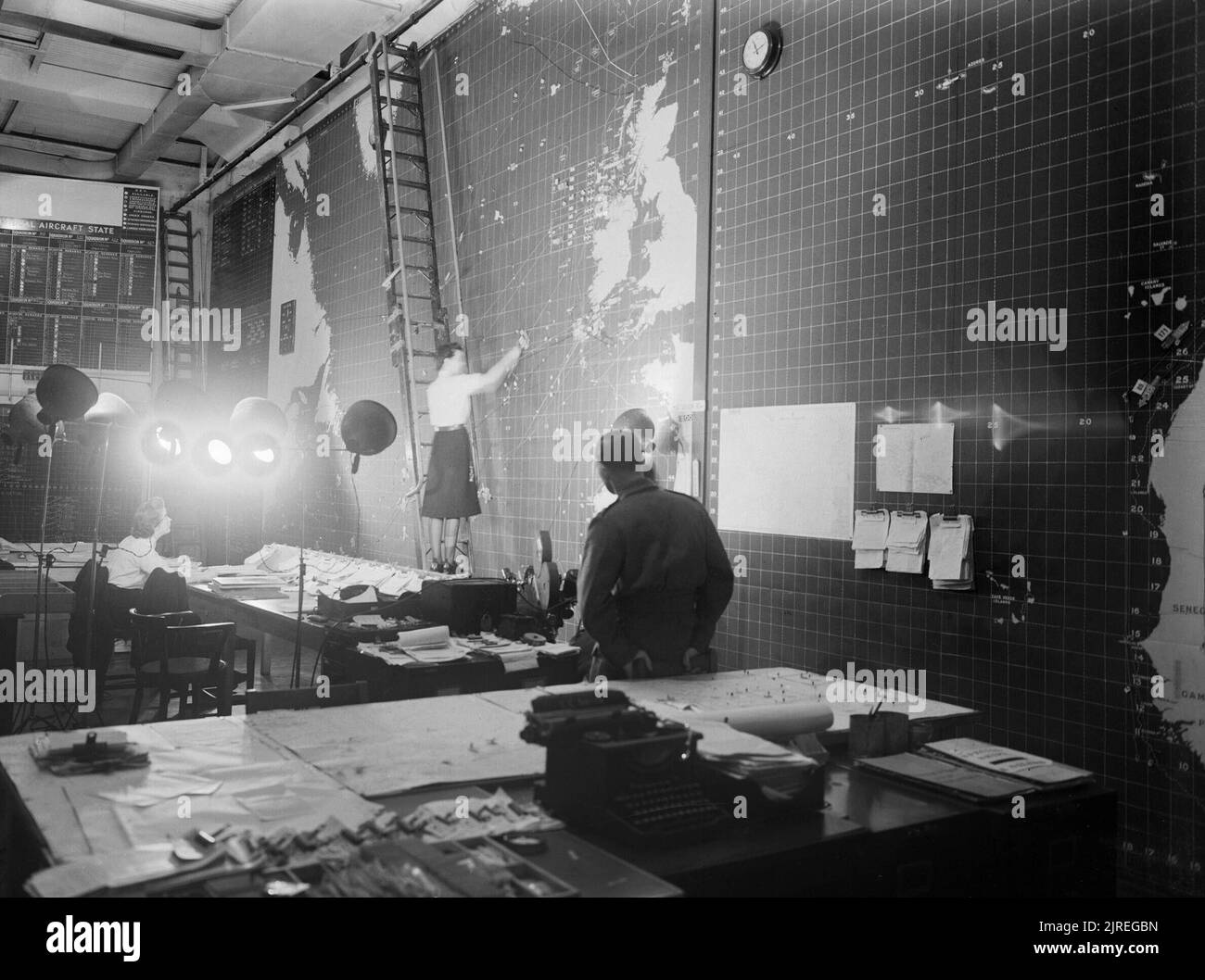 The Operations Room at Derby House in Liverpool, the headquarters of ...