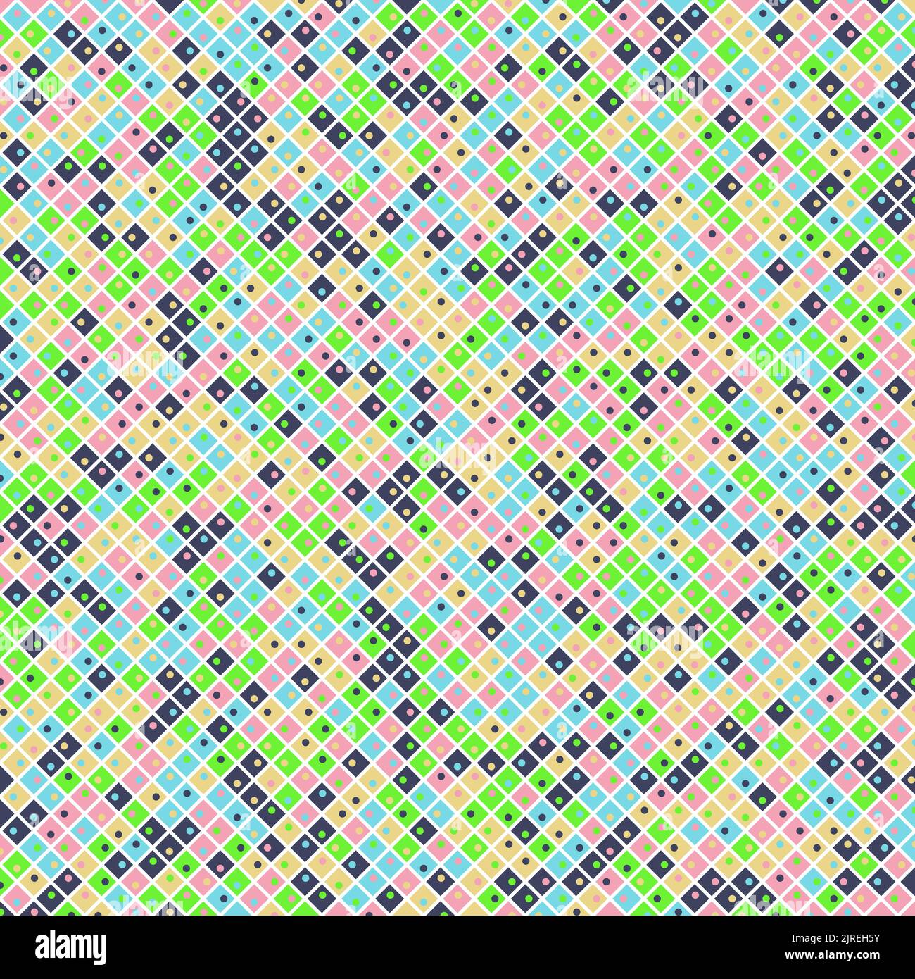 Colorised Rhombuses tiles tessellation pattern illustration Stock ...