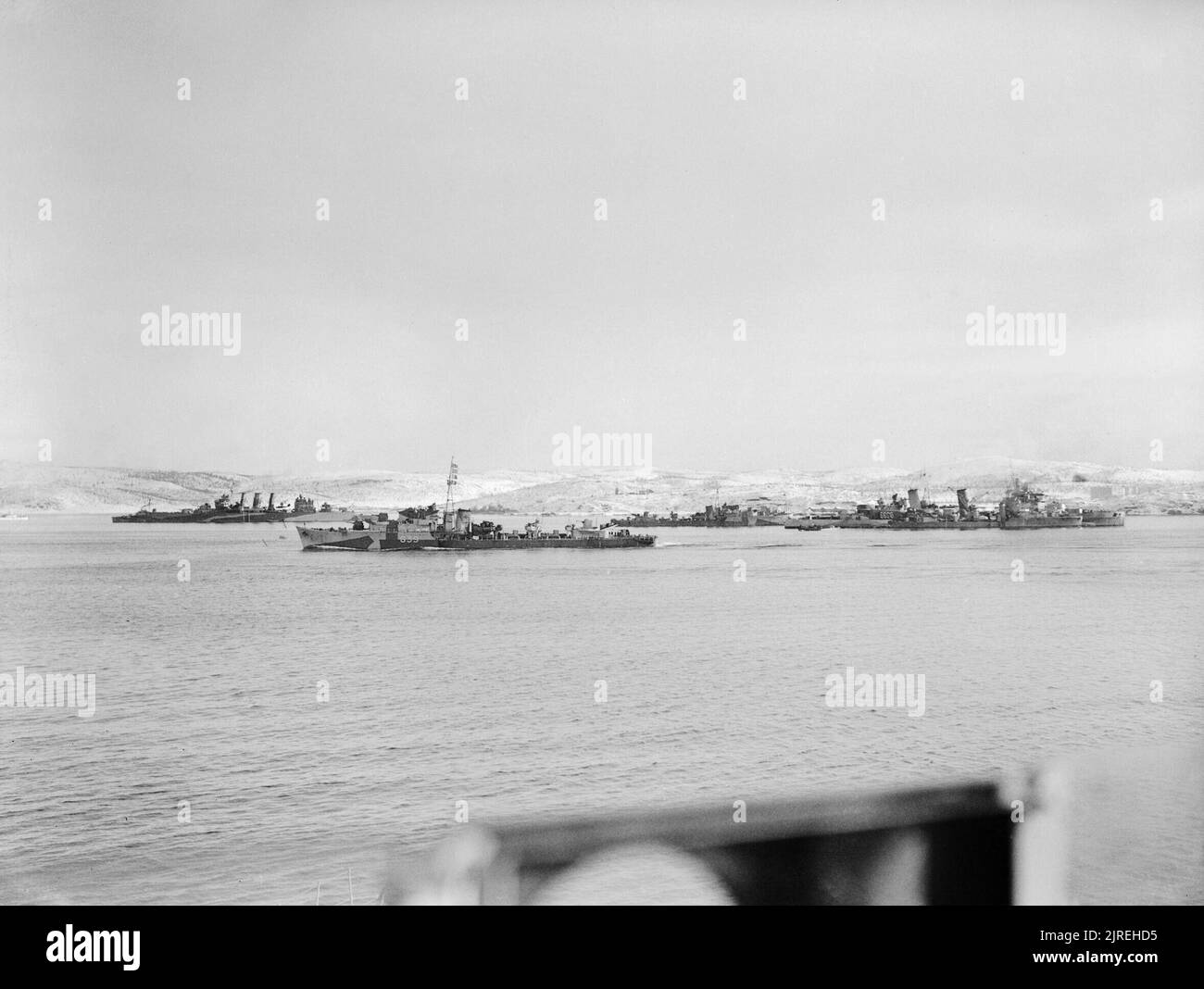 The Royal Navy during the Second World War In the distance HMS OBDURATE ...