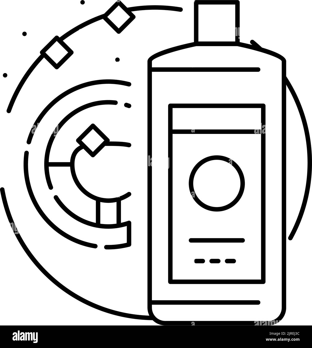 plastic cleaner detergent line icon vector illustration Stock Vector ...