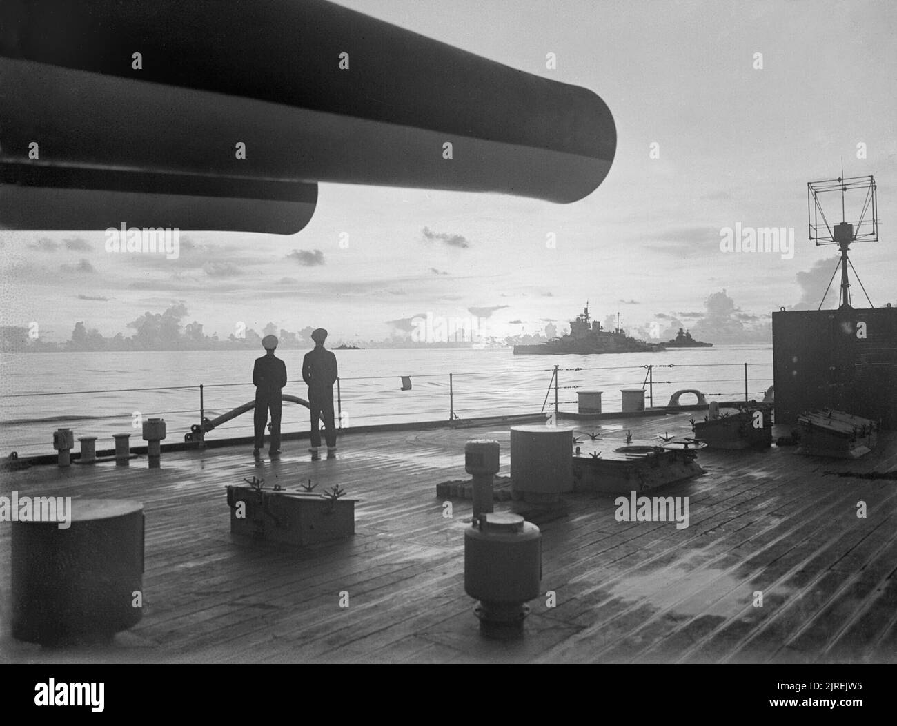 The Royal Navy during the Second World War From under the 15 inch guns ...