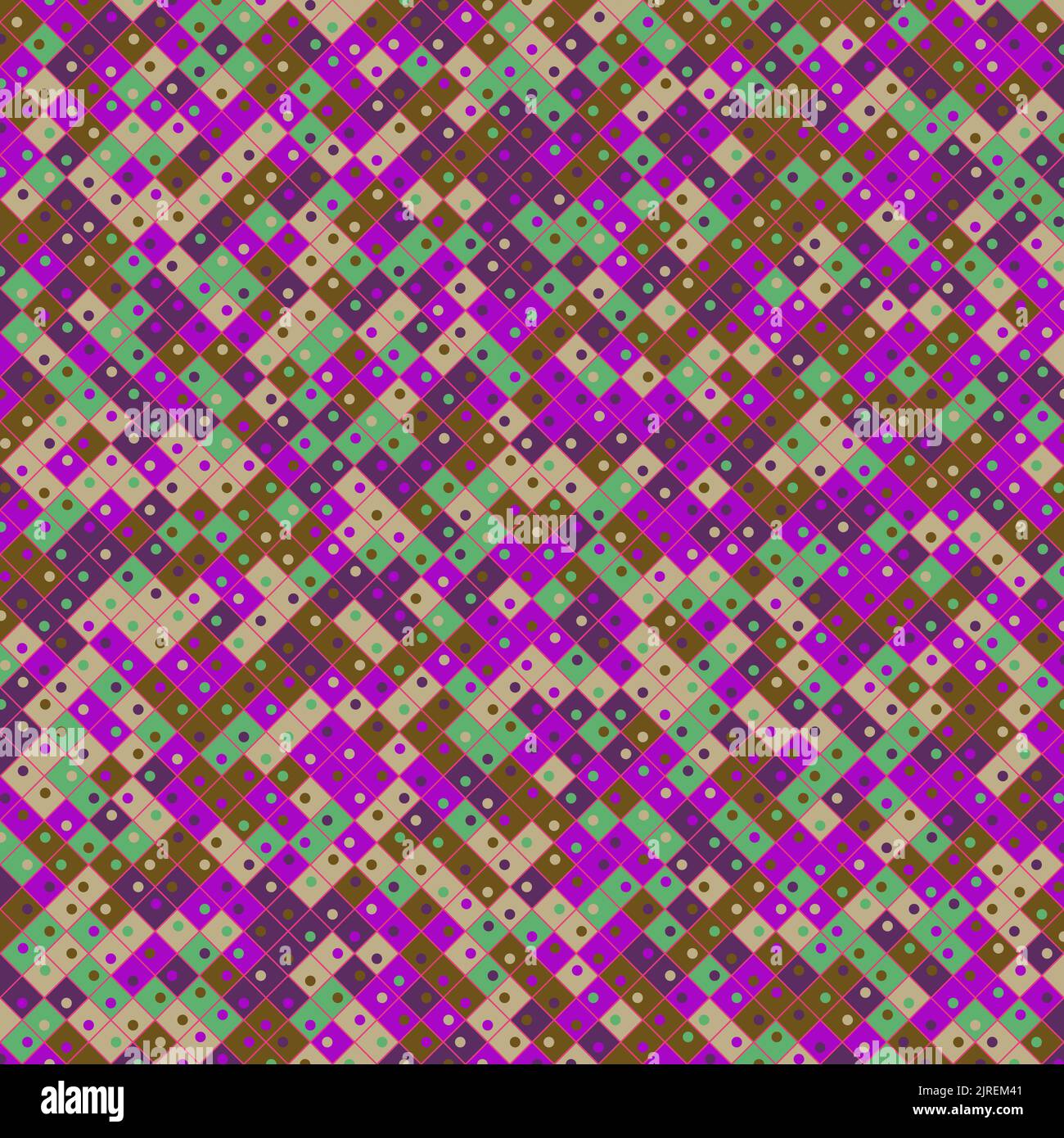 Colorised Rhombuses tiles tessellation pattern illustration Stock ...