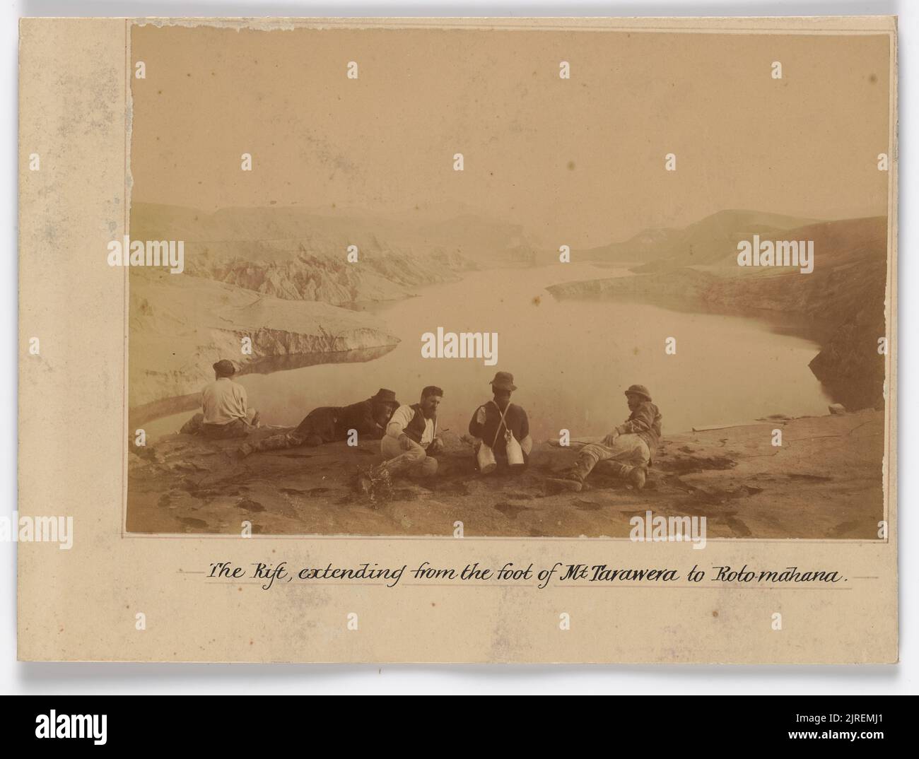 The rift, extending from the foot of Mt Tarawera to Rotomahana, 1886 ...