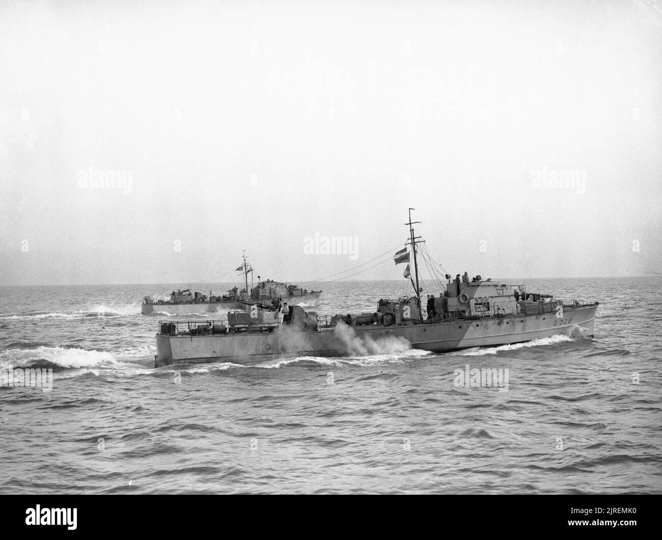 The Royal Navy during the Second World War C class MGBs in line abreast ...