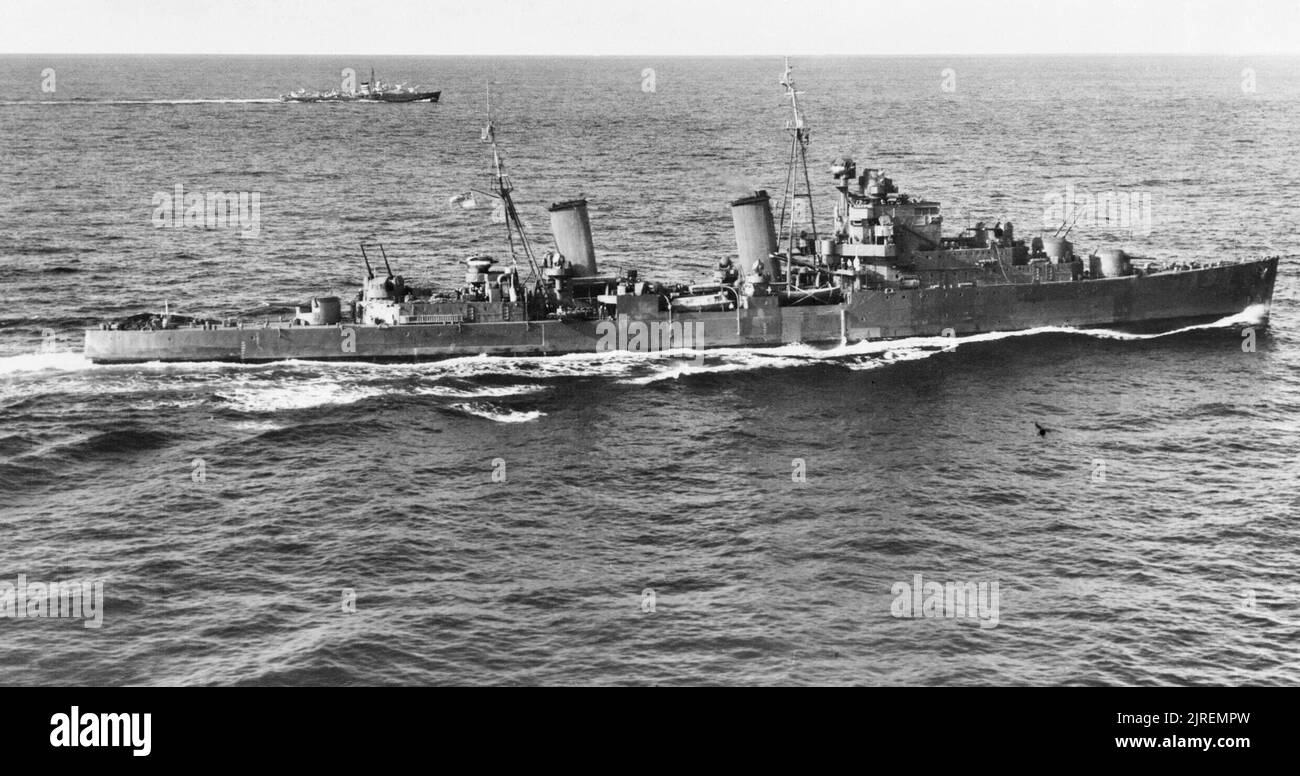 The Royal Navy during the Second World War HMS HERMIONE, British Dido ...