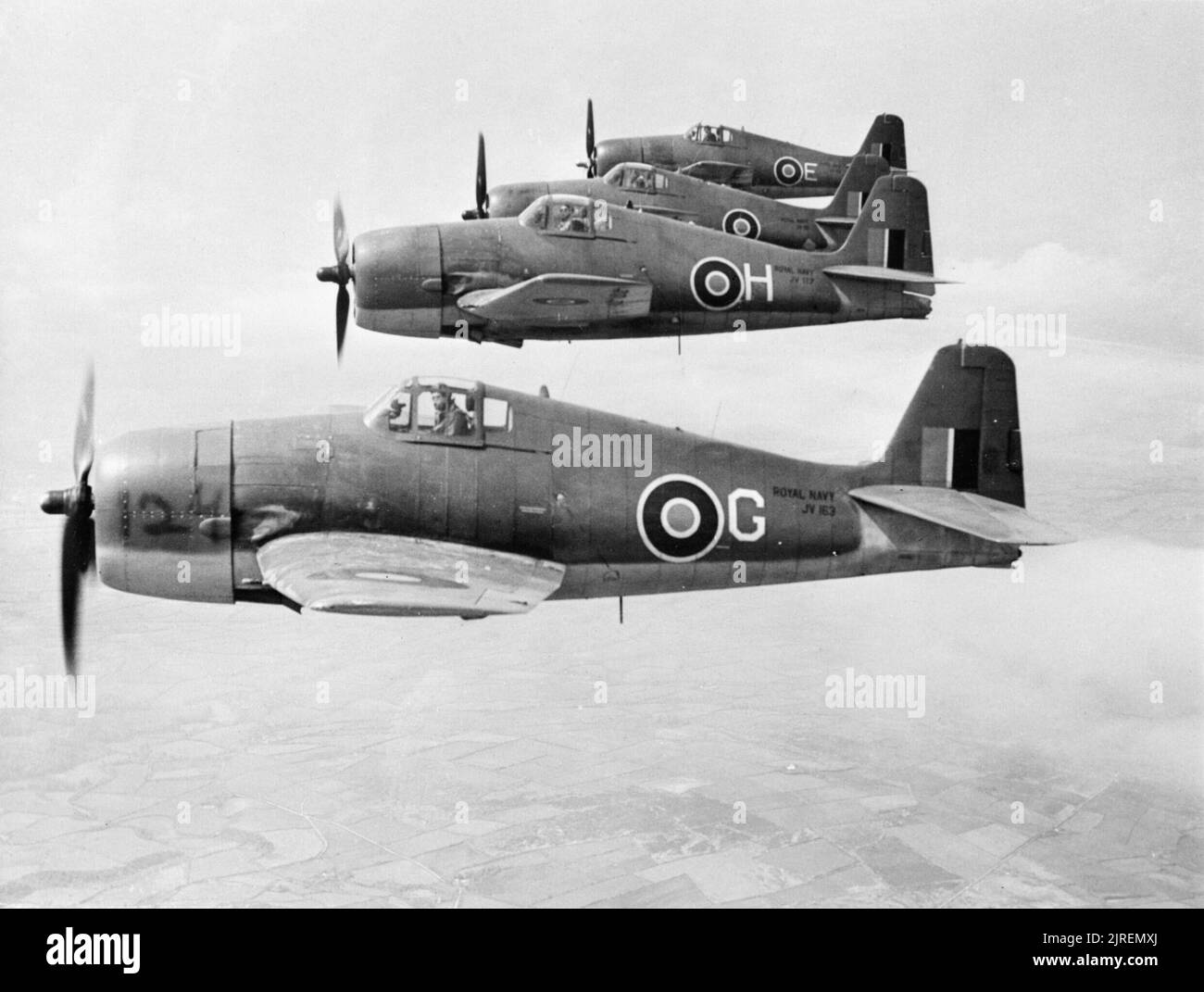Grumman Hellcats of No.1840 Naval Air Squadron based at RNAS Eglinton in Northern Ireland, 23 ...