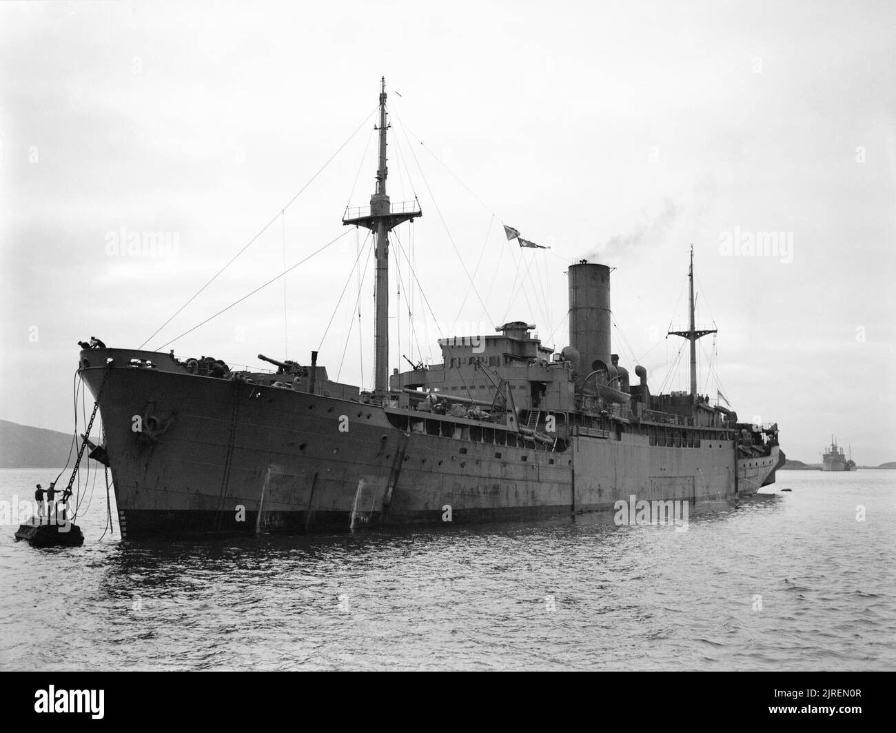 The Royal Navy during the Second World War The auxiliary minelayer HMS ...