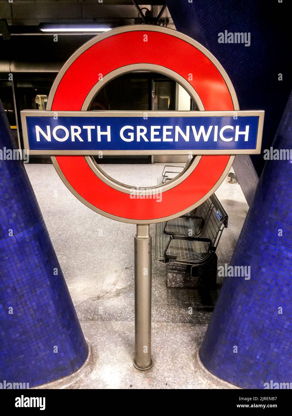 North Greenwich Underground Station, London Stock Photo - Alamy