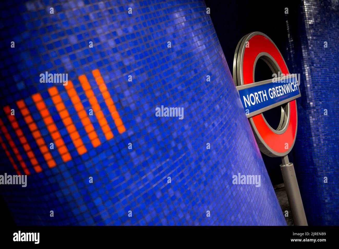 North Greenwich Underground Station, London Stock Photo - Alamy