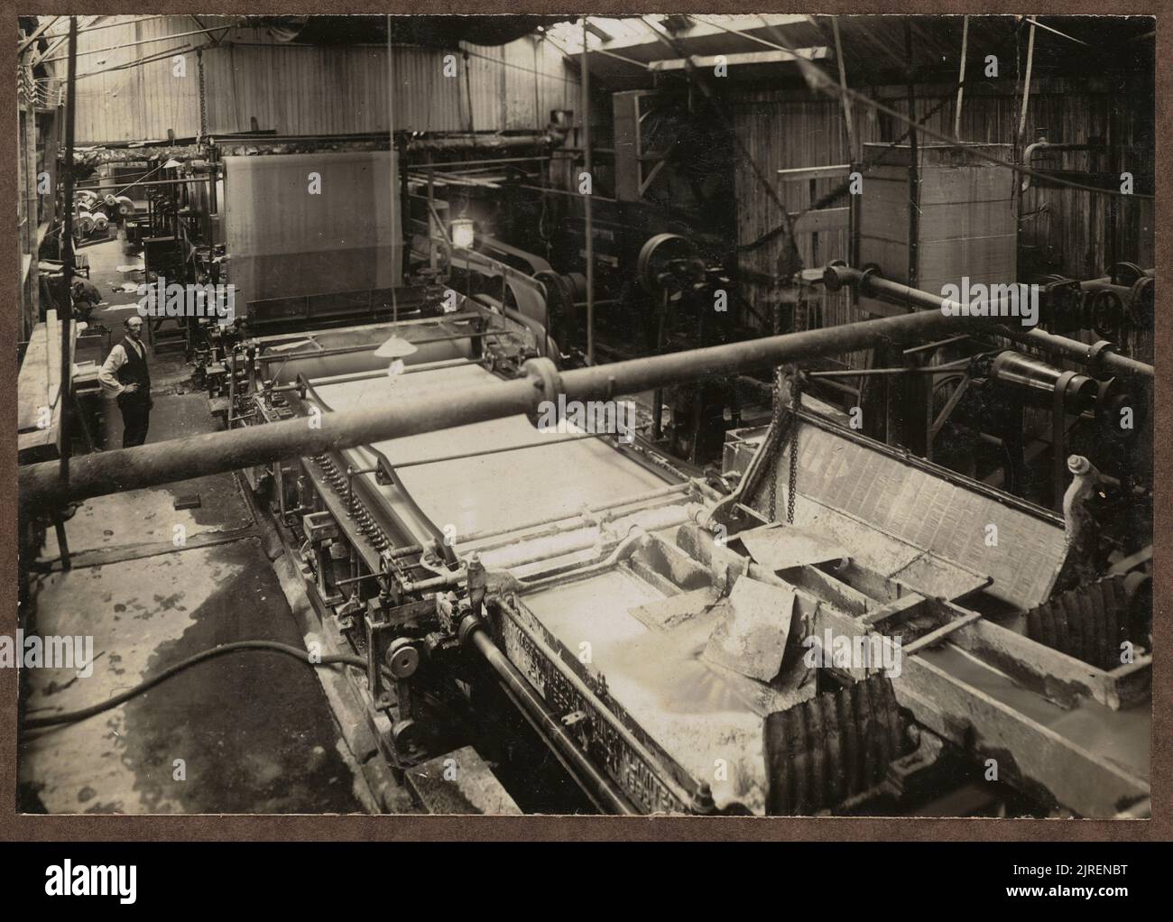 Old paper making machine hi-res stock photography and images - Alamy