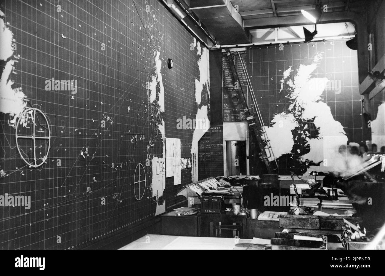The Western Approaches Operations Room at Derby House, Liverpool, from ...
