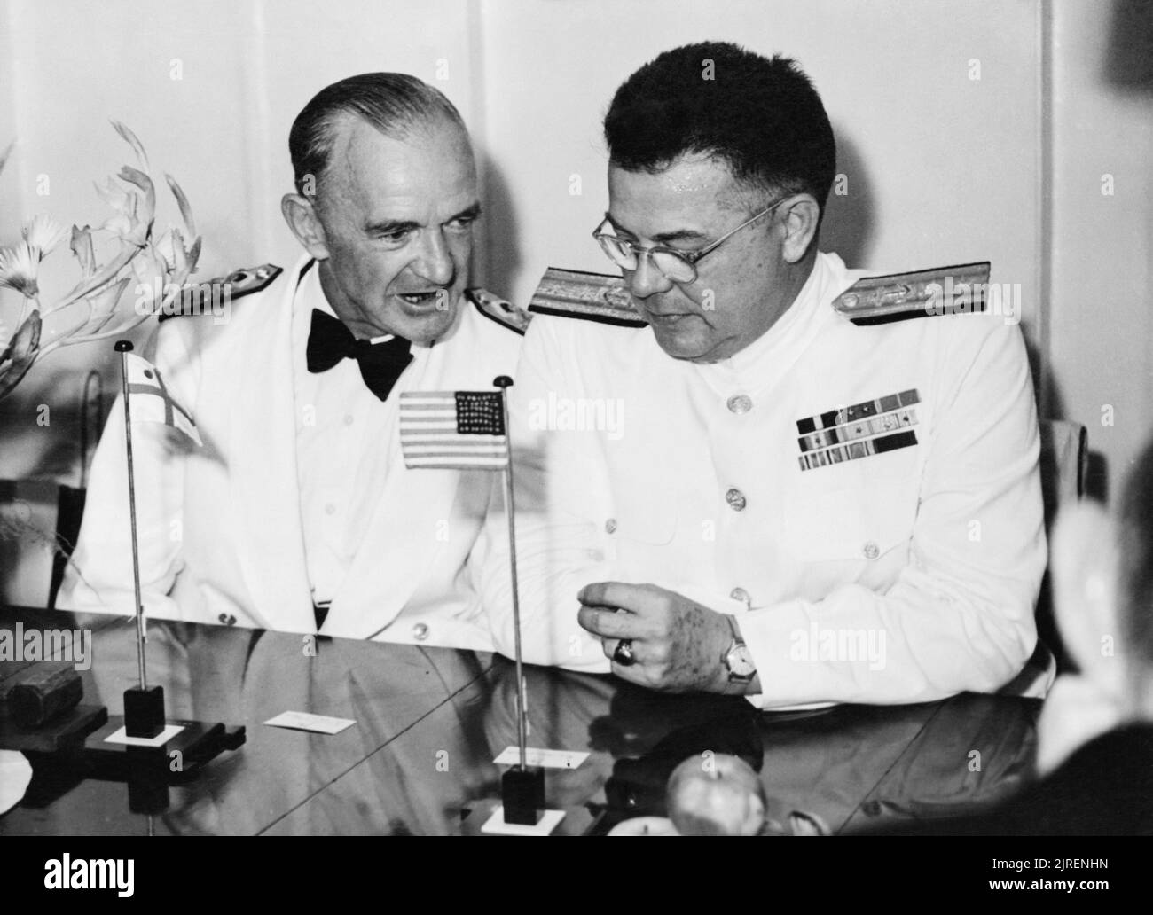 Vice Admiral Sir Denis Boyd, Kcb, Cbe, Dsc, Commander in Chief, British ...