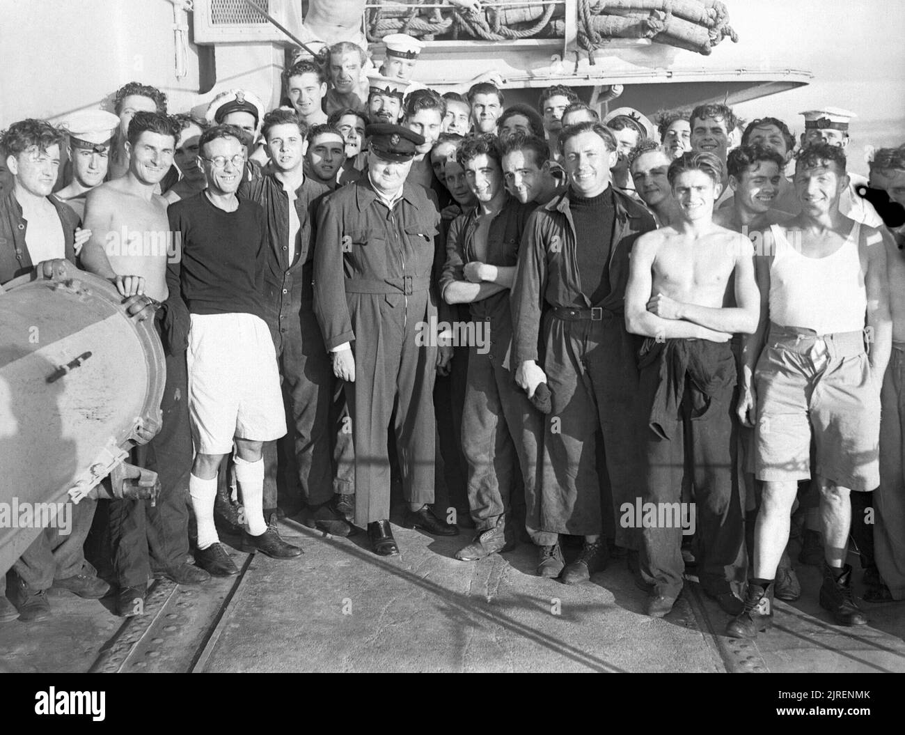 Winston Churchill Watches the Invasion of the South of France Aboard ...