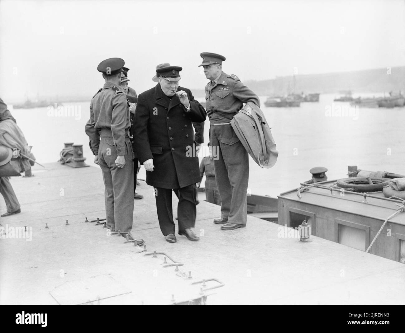 Winston Churchill in Arromanches, France, 21 To 23 July 1944 Mr Winston ...