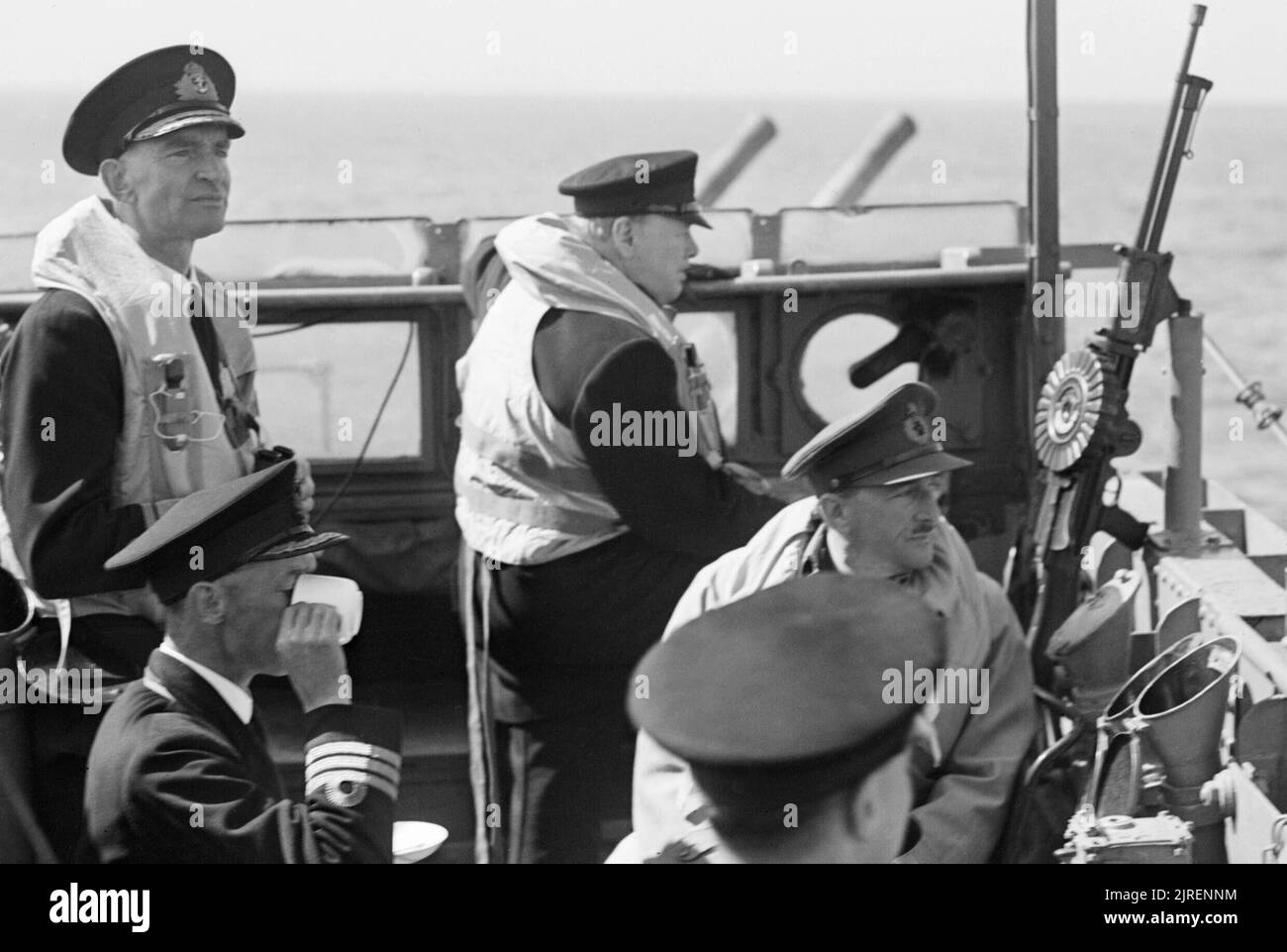 Winston Churchill and General Sir Alan Brooke, Chief of the Imperial ...