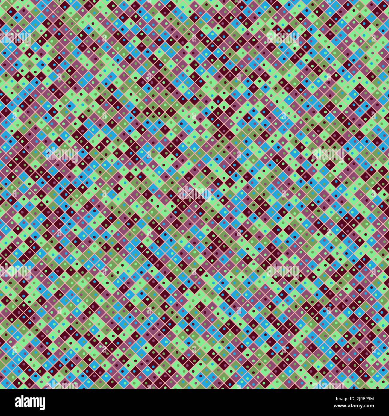 Colorised Rhombuses tiles tessellation pattern illustration Stock ...
