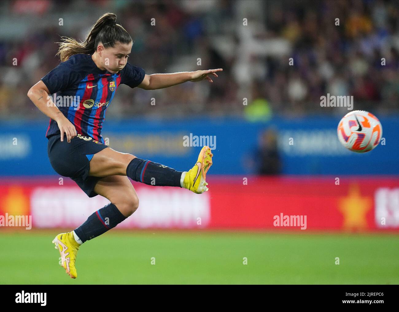 Claudia Pina of FC Barcelona during the Joan Gamper Womens trophy match ...