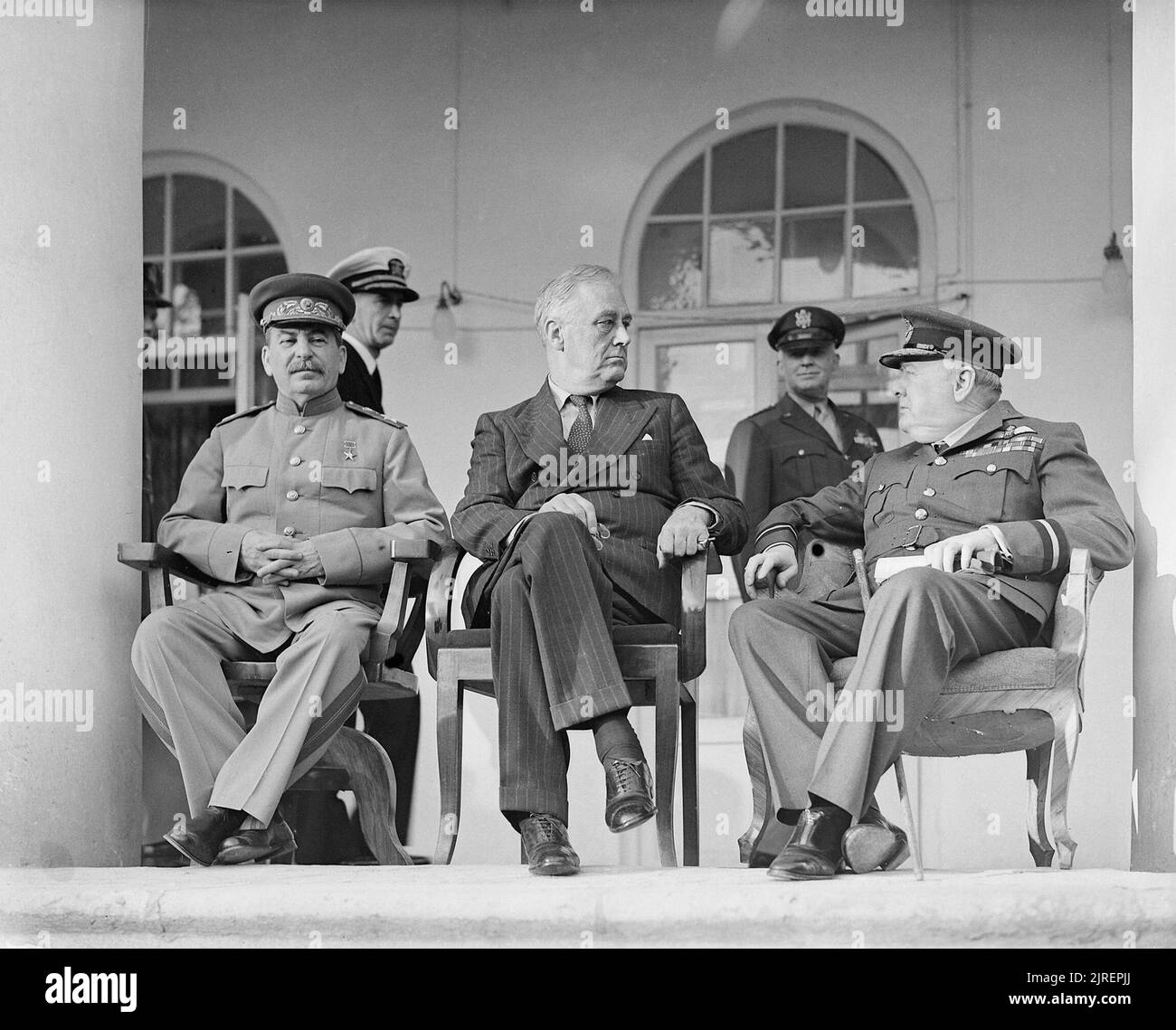 Joseph Stalin, Franklin D. Roosevelt and Winston Churchill on the ...