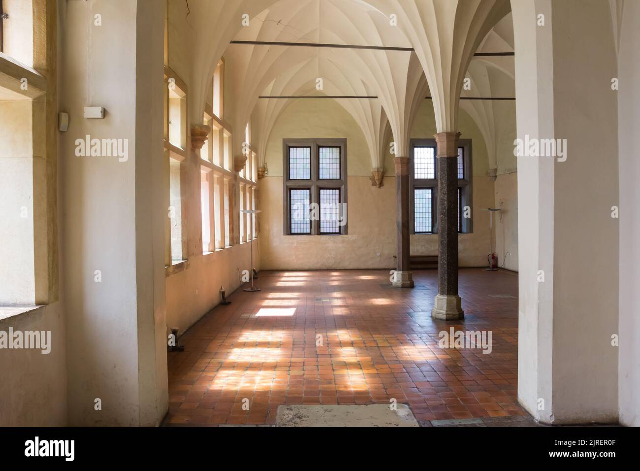 Interior of the historic castle in Malbork, Poland Stock Photo - Alamy