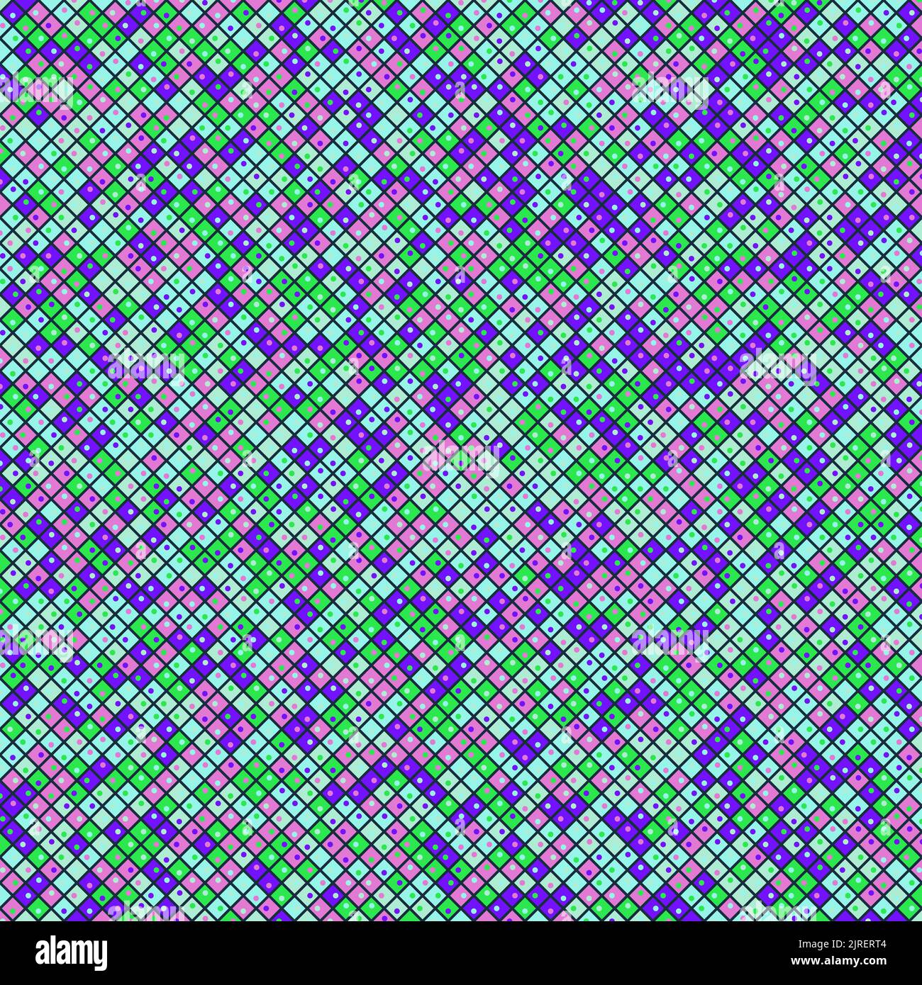 Colorised Rhombuses tiles tessellation pattern illustration Stock ...