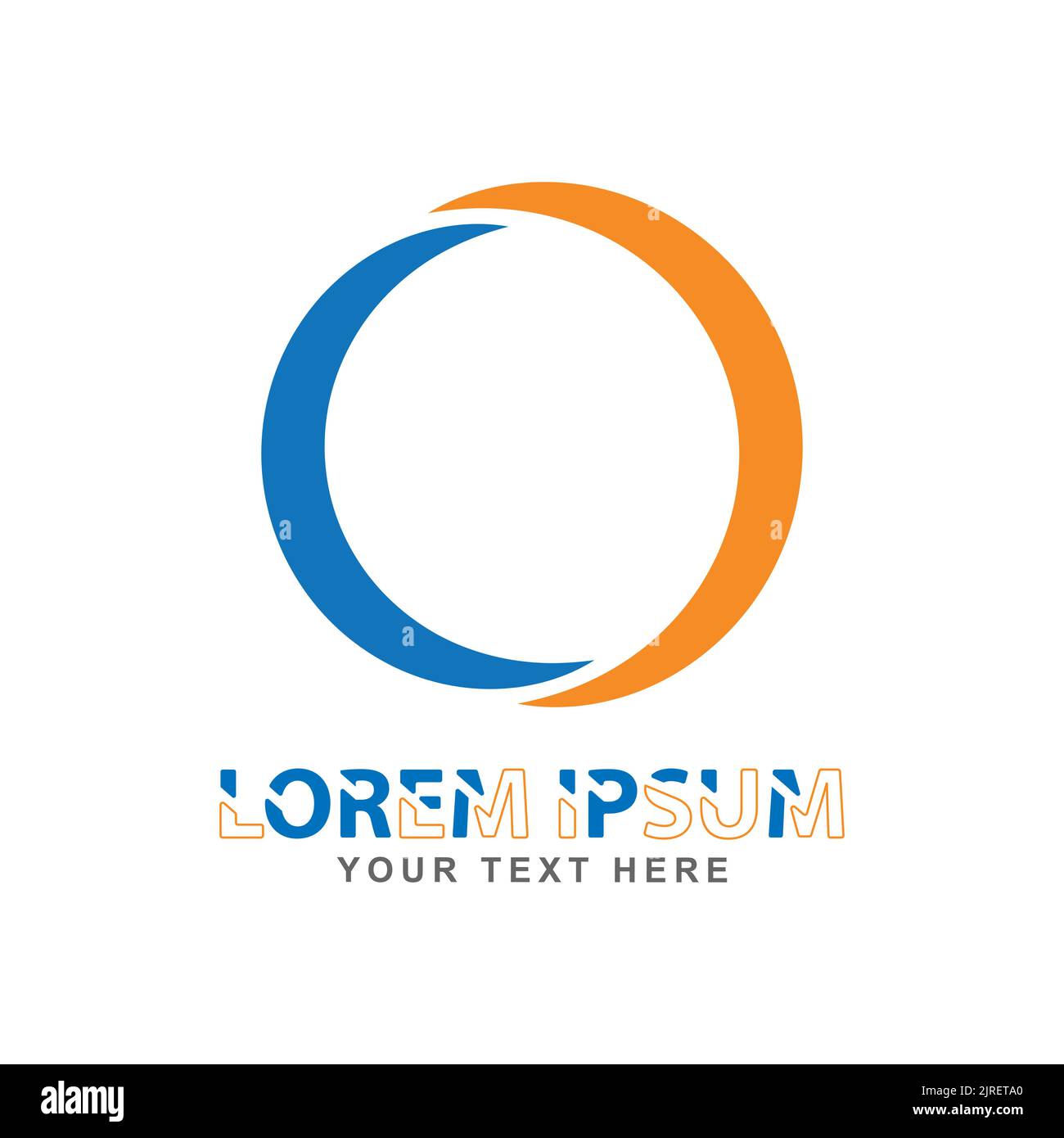 circle is divided into parts. Geometric template for a logo, sticker ...