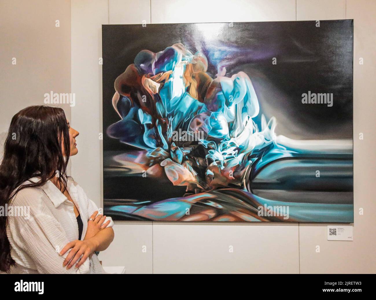 London UK 24 August 2022 Recondite 2021,oil on canvas,Melbourne-based ...