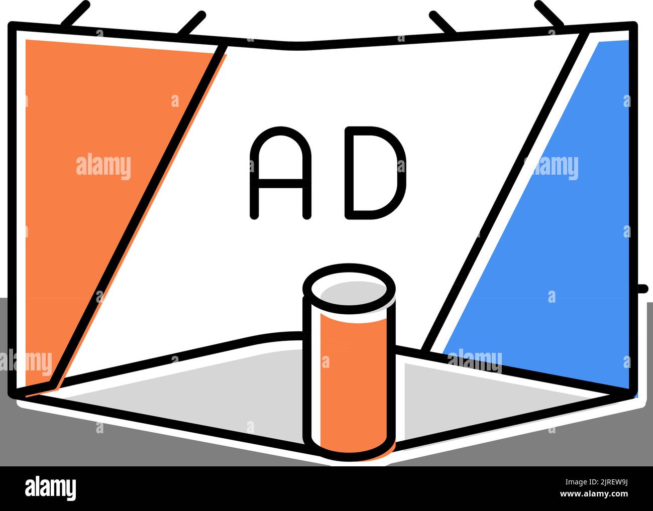 stand exhibition show color icon vector illustration Stock Vector Image ...