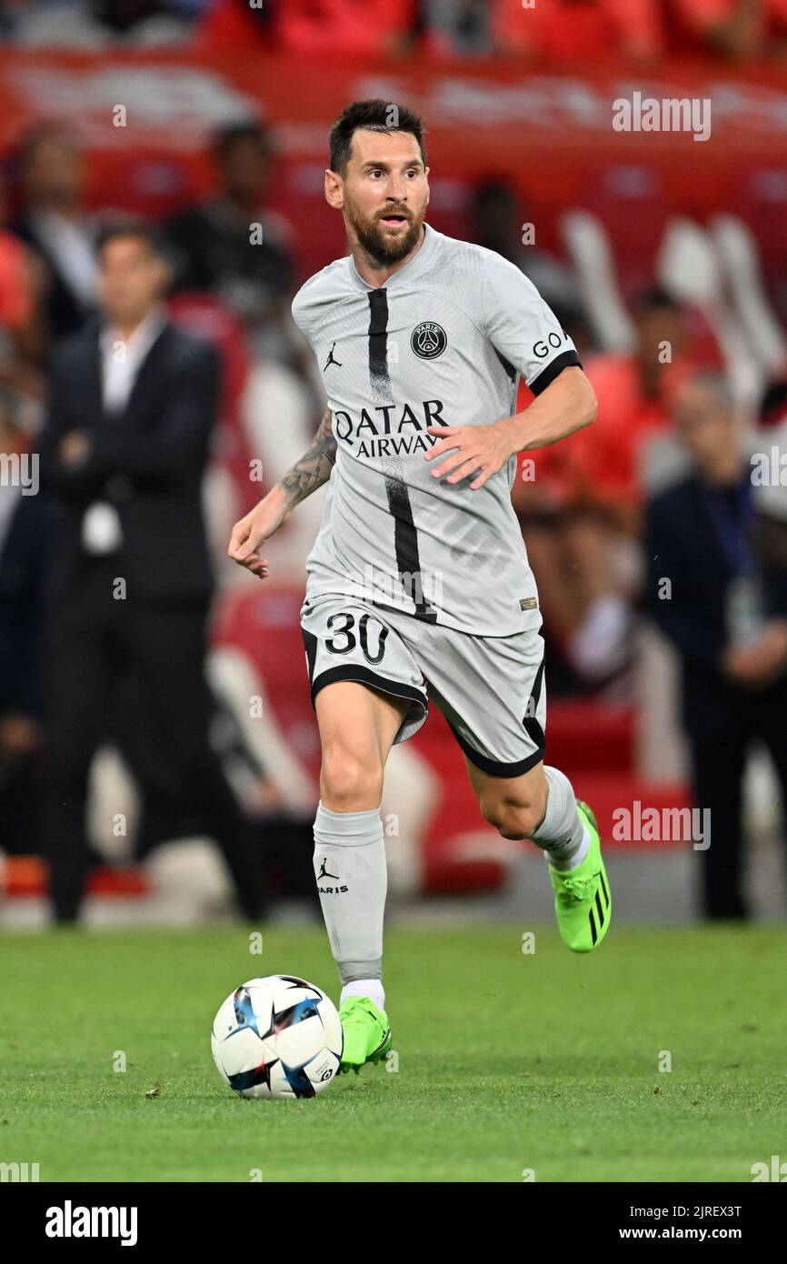 LILLE - Lionel Messi of Paris Saint-Germain during the French Ligue 1 ...