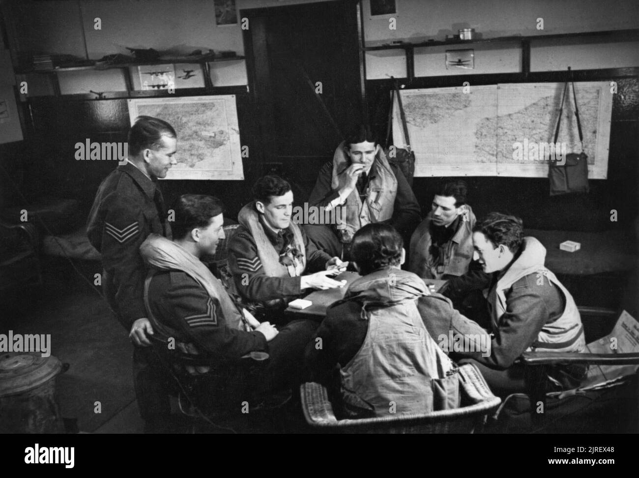 Royal Air Force Fighter Command, 1939-1945. Fighter pilots in a ...