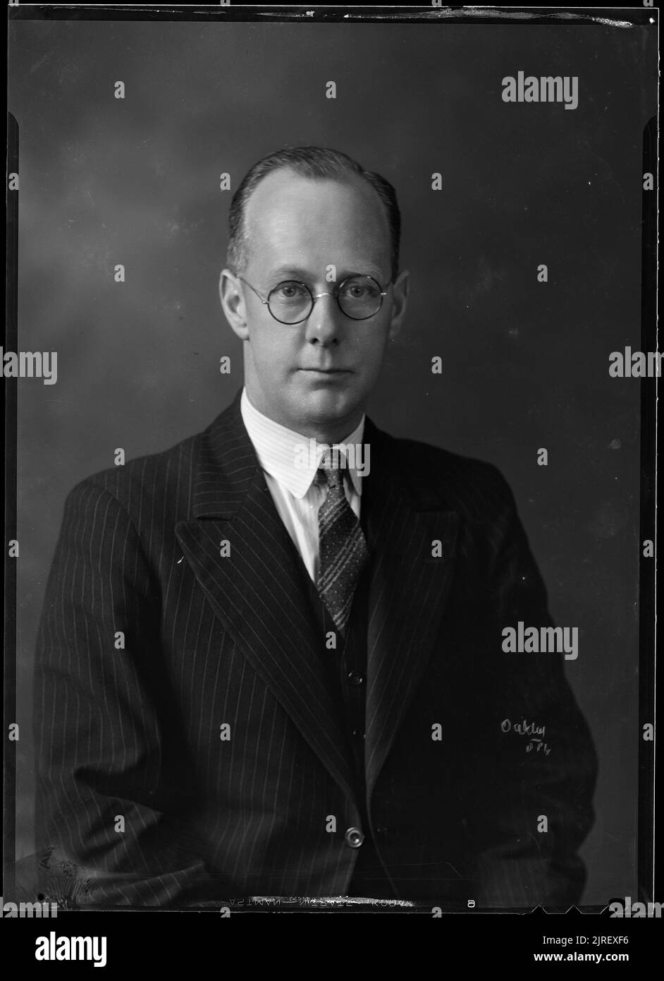 Portrait of Mr Stanley Neilson, circa 1935, by William Oakley. F B ...