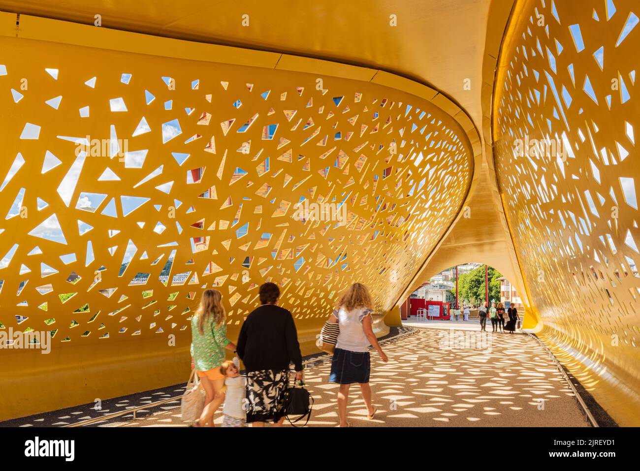 Bae Copr Bay Bridge and Swansea Arena Stock Photo - Alamy